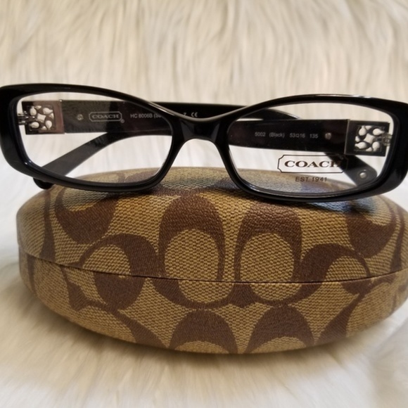 Coach | Accessories | Coach Rx Eyeglasses Silver Coach Logo In Stones ...